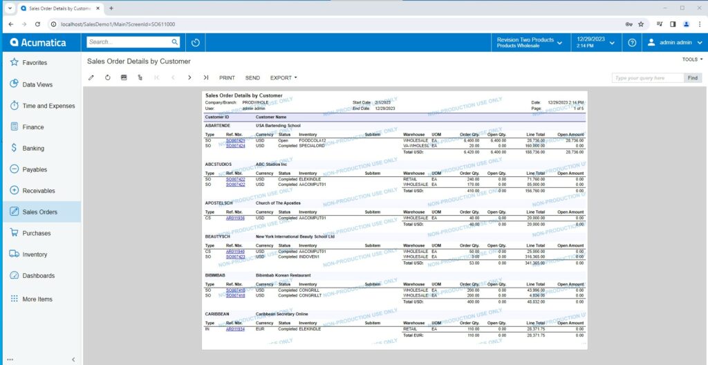 Order Management System - Britec Computer Systems