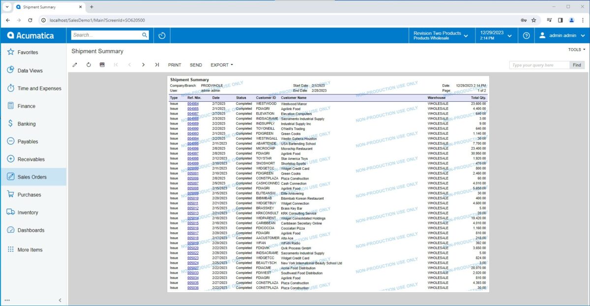 Order Management System - Britec Computer Systems